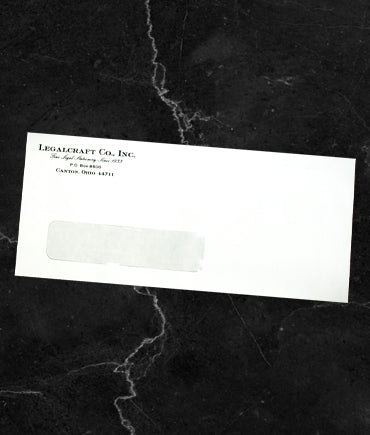 White Wove Bond #10-24# Window Envelopes Printed – Legalcraft Company
