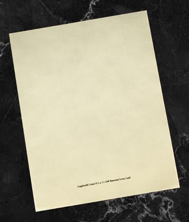 Typewriter Paper - Baronial Ivory Laid Finish – Legalcraft Company